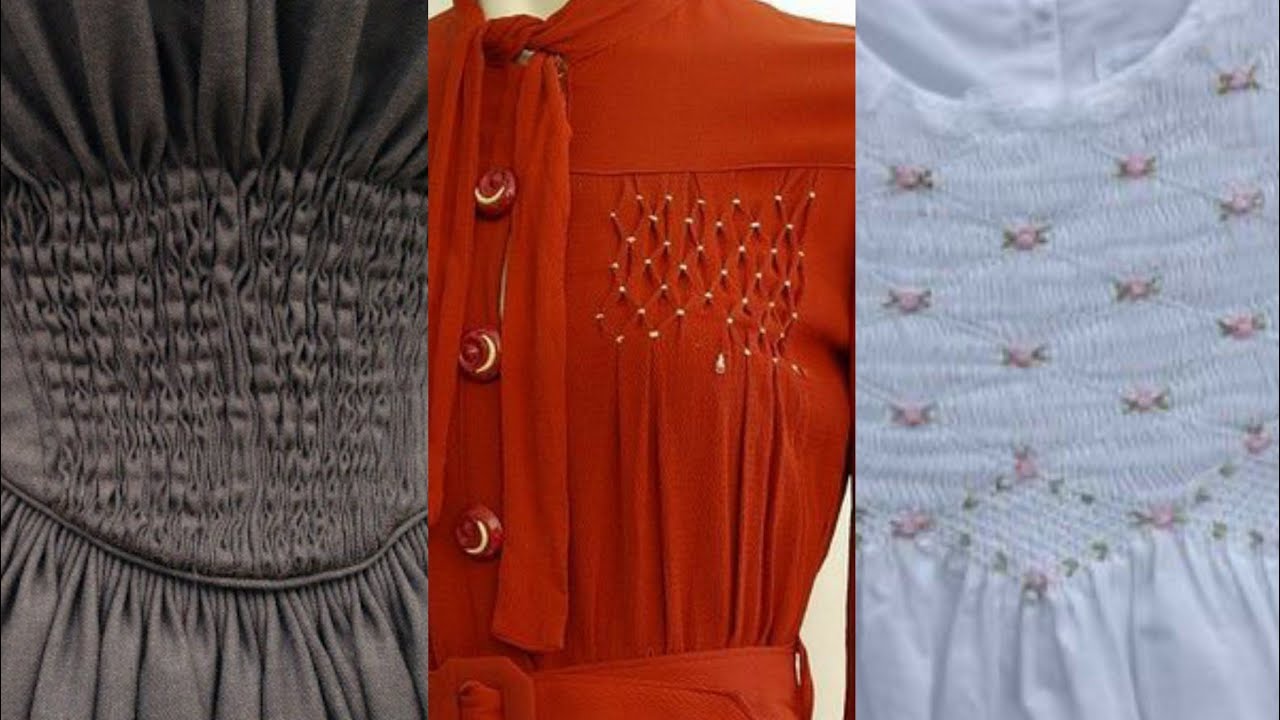 Hand smoking dress designs for girls and kids %% Beautiful ideas ...