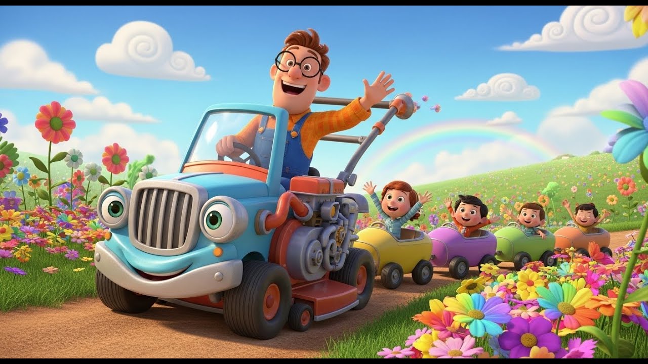 One Man Went to Mow 🚜 | Counting Song for Kids | Nursery Rhyme 1 to 10 ...