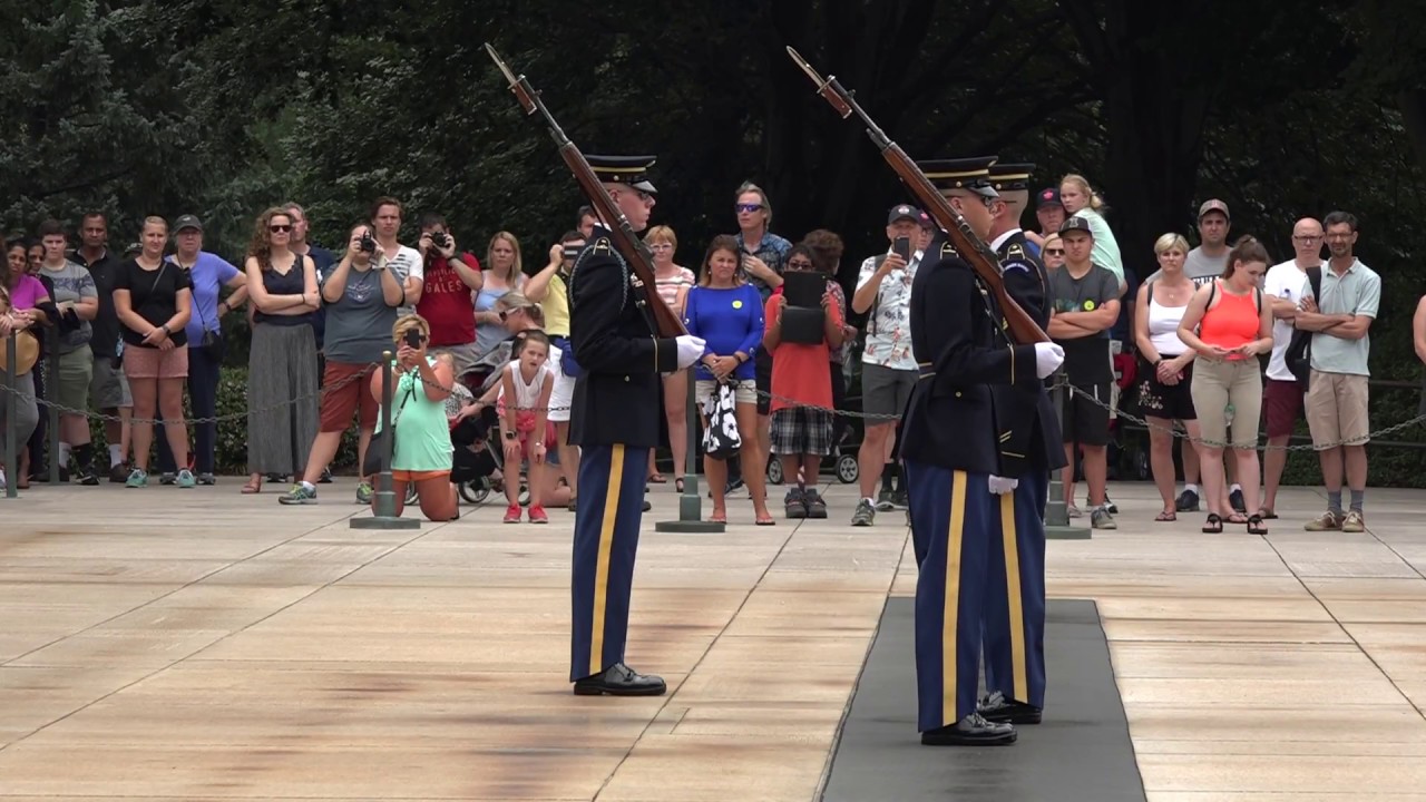 FULL HD - Changing of the Guard ceremony, Arlington Cemetery, VA, USA ...