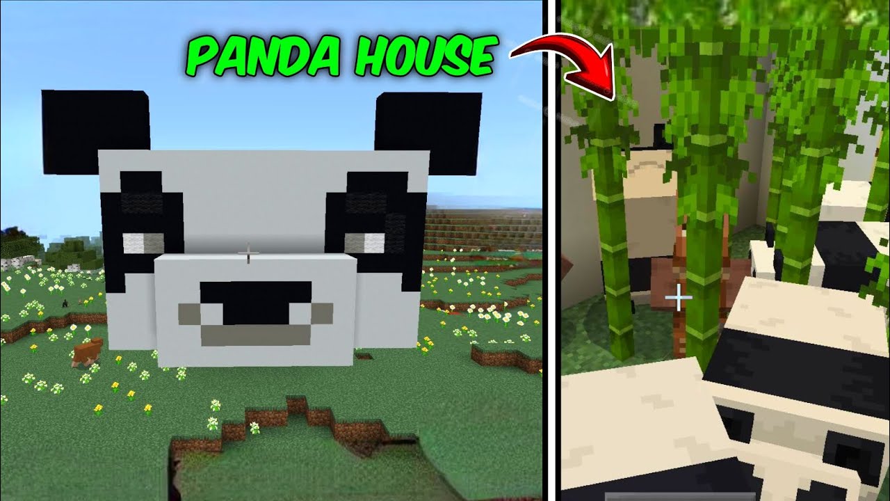 Minecraft | How to Build a Panda Head House + Interior - YouTube