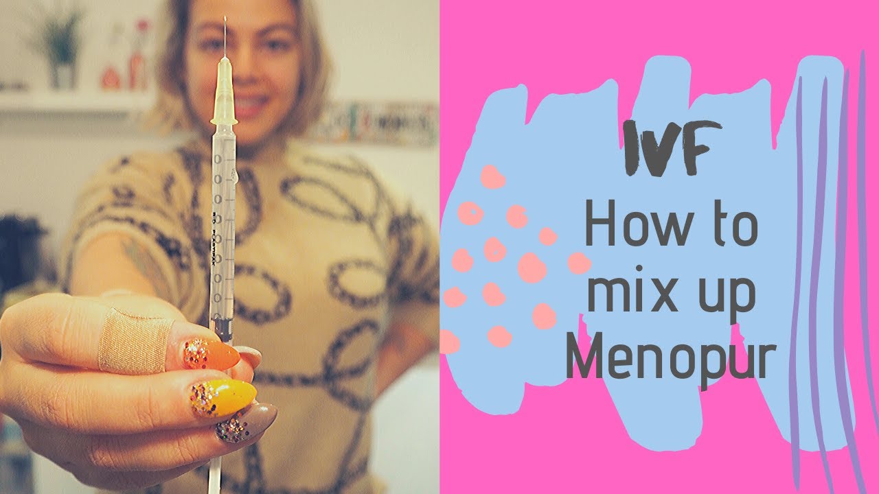 HOW TO MIX UP MENOPUR // IVF DRUGS TUTORIAL // IVF STIMS - YouTube