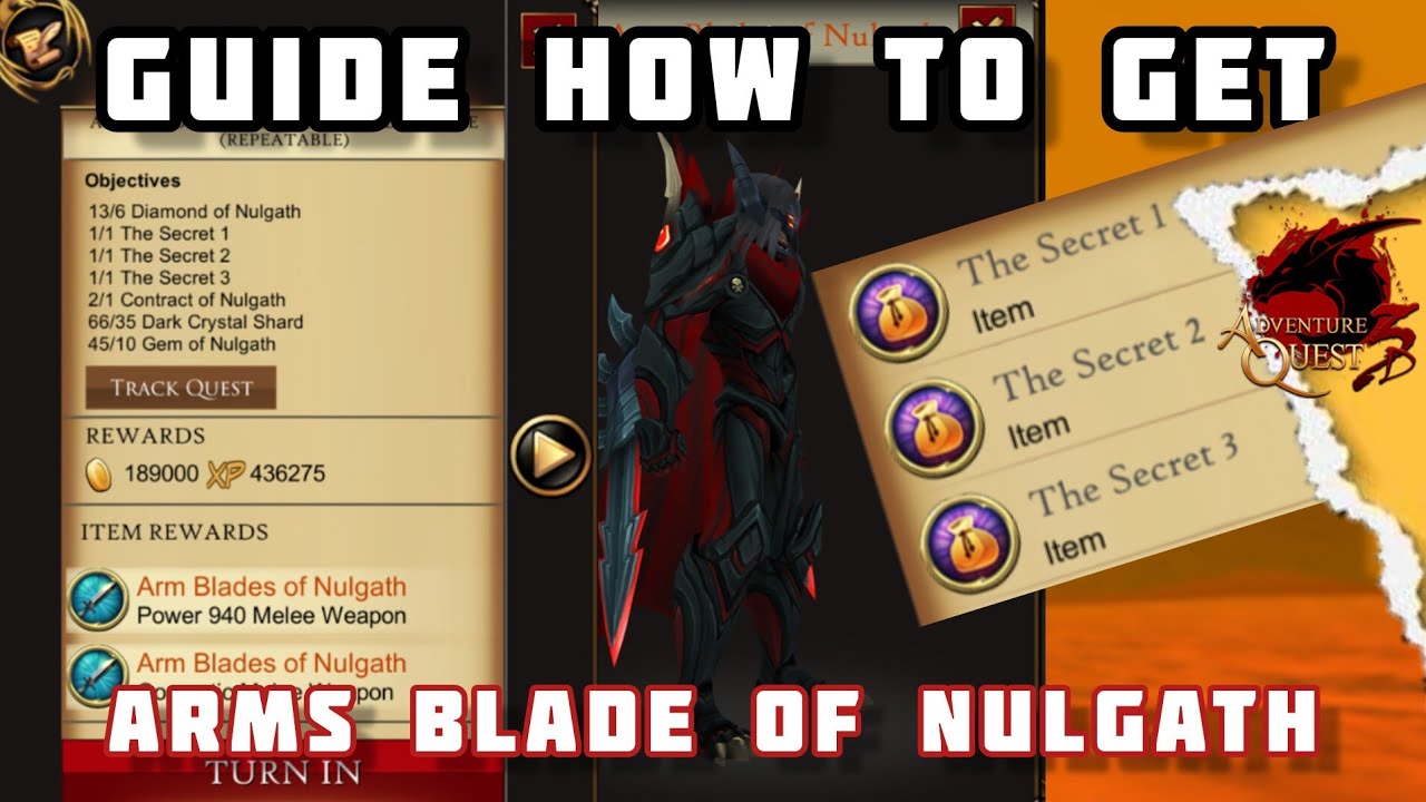 AQ3D - HOW TO GET ARMS BLADE OF NULGATH !!!! - YouTube