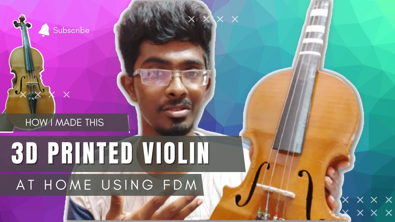 HOW I MADE THIS 3D PRINTED ACOUSTIC VIOLIN - YouTube