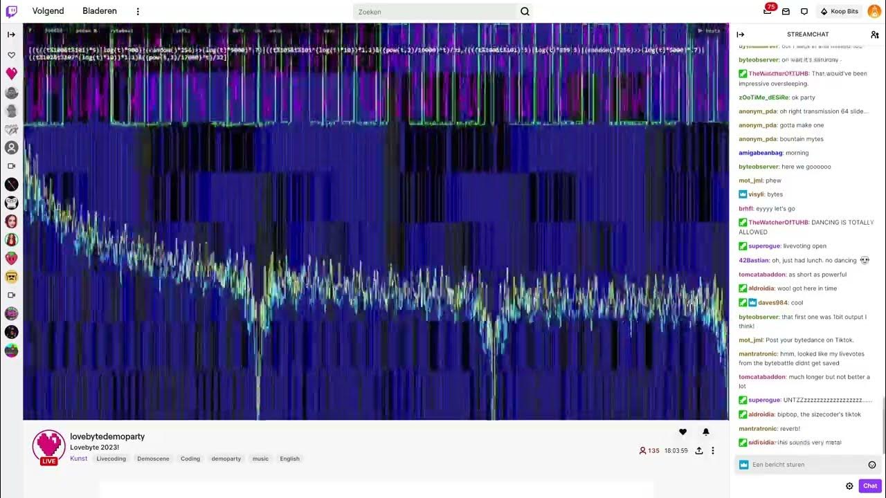 Lovebyte 2023 - Bytebeat compo - bootleg recording - YouTube