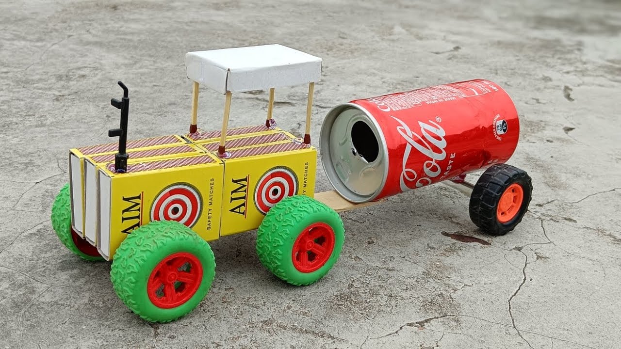 how to make matchbox tractor with trolleydiy - tractor supply water ...