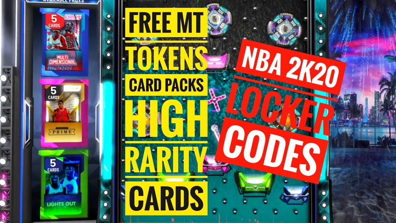 NBA 2K20 Locker Codes FREE CARD PACKS, HIGH RARITY CARDS, TOKENS, MT ...