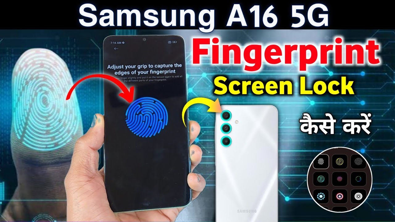 Samsung a16 5g fingerprint , Samsung a16 5g in display fingerprint ...