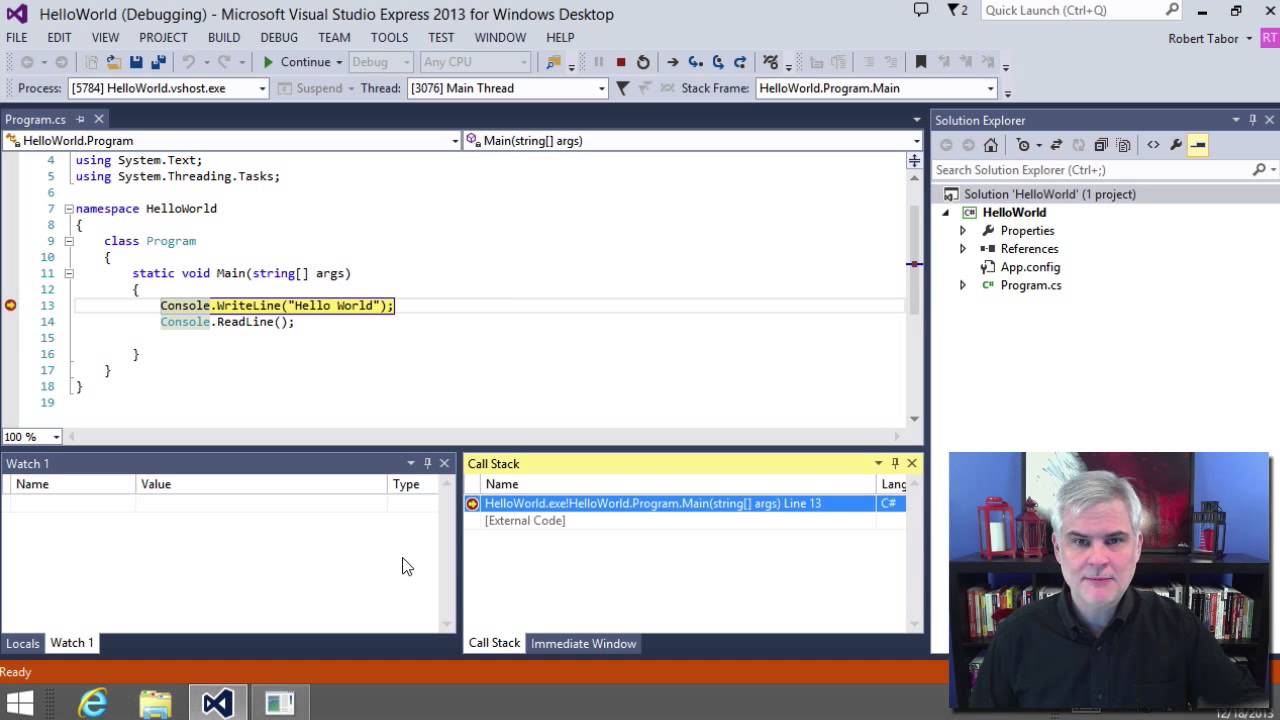 05 | Quick Overview of the Visual C# Express Edition IDE - YouTube