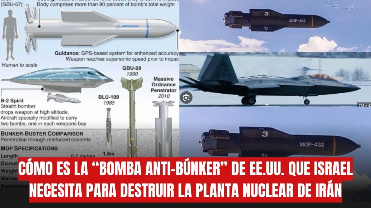 CÓMO ES LA “BOMBA ANTI-BÚNKER” DE EE.UU. QUE ISRAEL NECESITA PARA ...