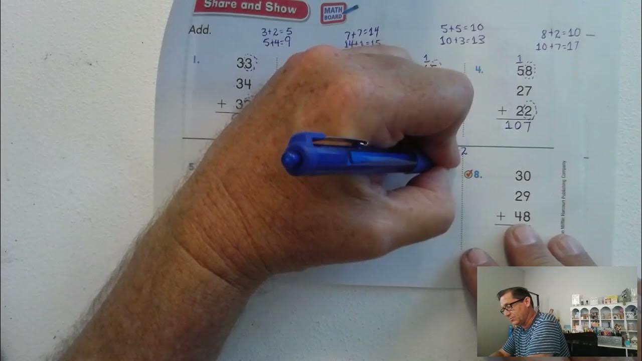 2nd Grade GO Math Lesson 4.11 Algebra-Find Sums for 3 Addends pages 213 ...