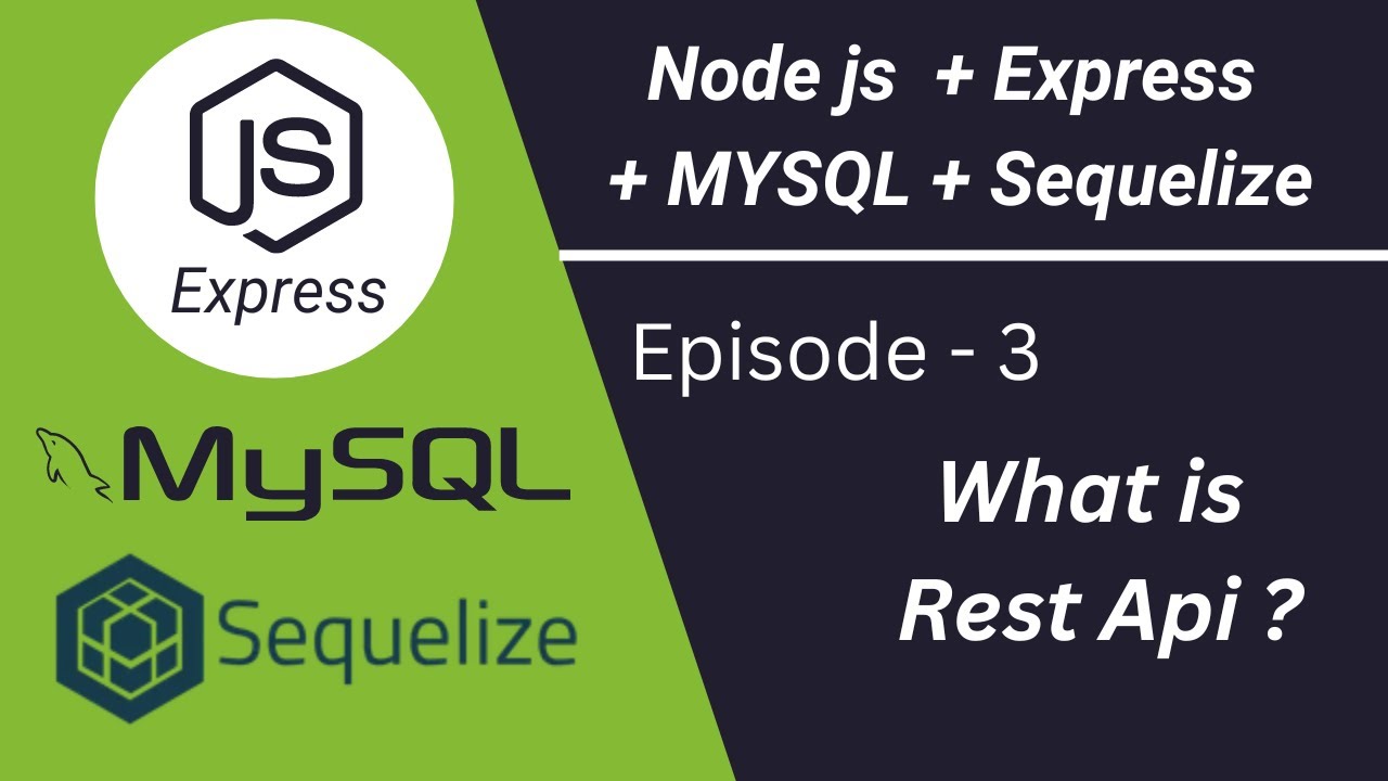 Rest Apis With Nodejs Express Mysql Sequelize Episode 3 Elkick Nodejstutorial