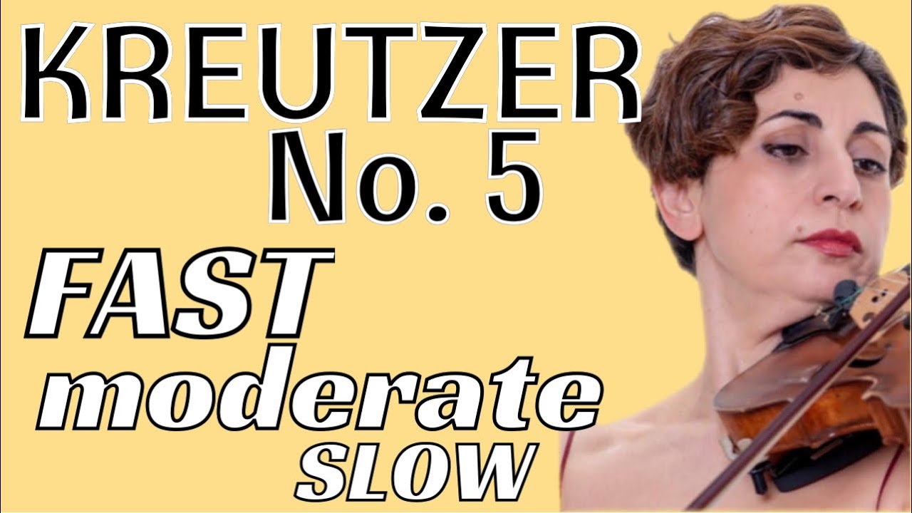 Kreutzer Violin Etude no.5 | Diana Seitz (Fast/Moderate/Slow) - YouTube