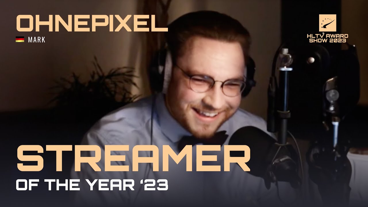 ohnePixel receives Streamer of the Year award | HLTV Award Show 2023 ...
