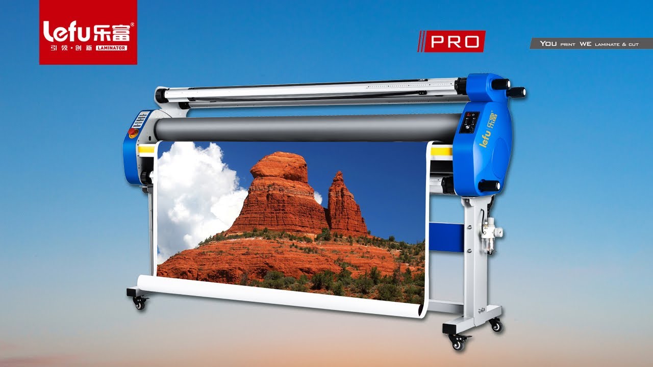 LeFu LF1700-B6 Automatic Cold Laminator - YouTube