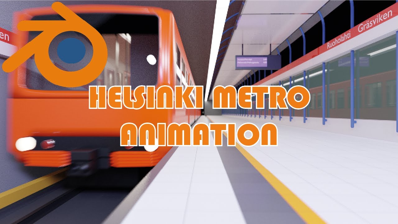 Realistic metro 3D-animation | Learning Blender - YouTube