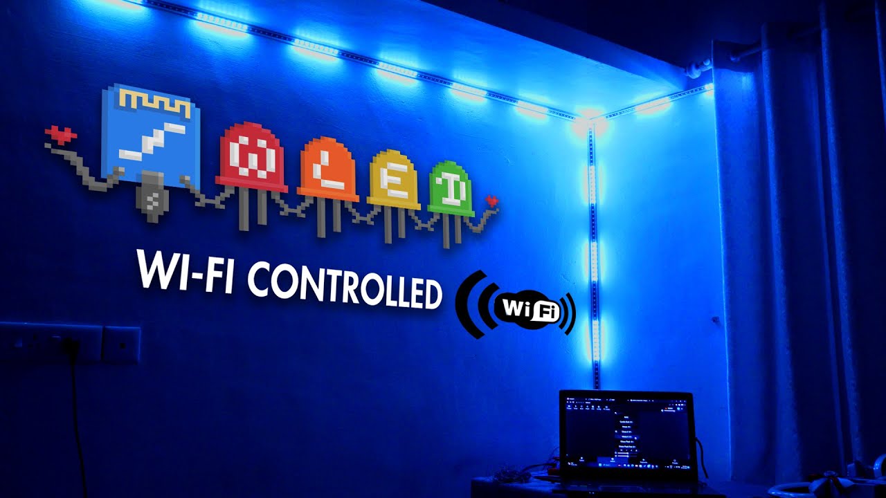 Decorating my room with WLED!! // w/ESP8266 - YouTube
