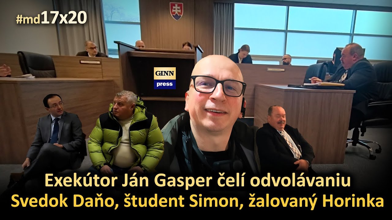 Exekútor Ján Gasper čelí disciplinárke. Svedok Daňo, študent Simon ...