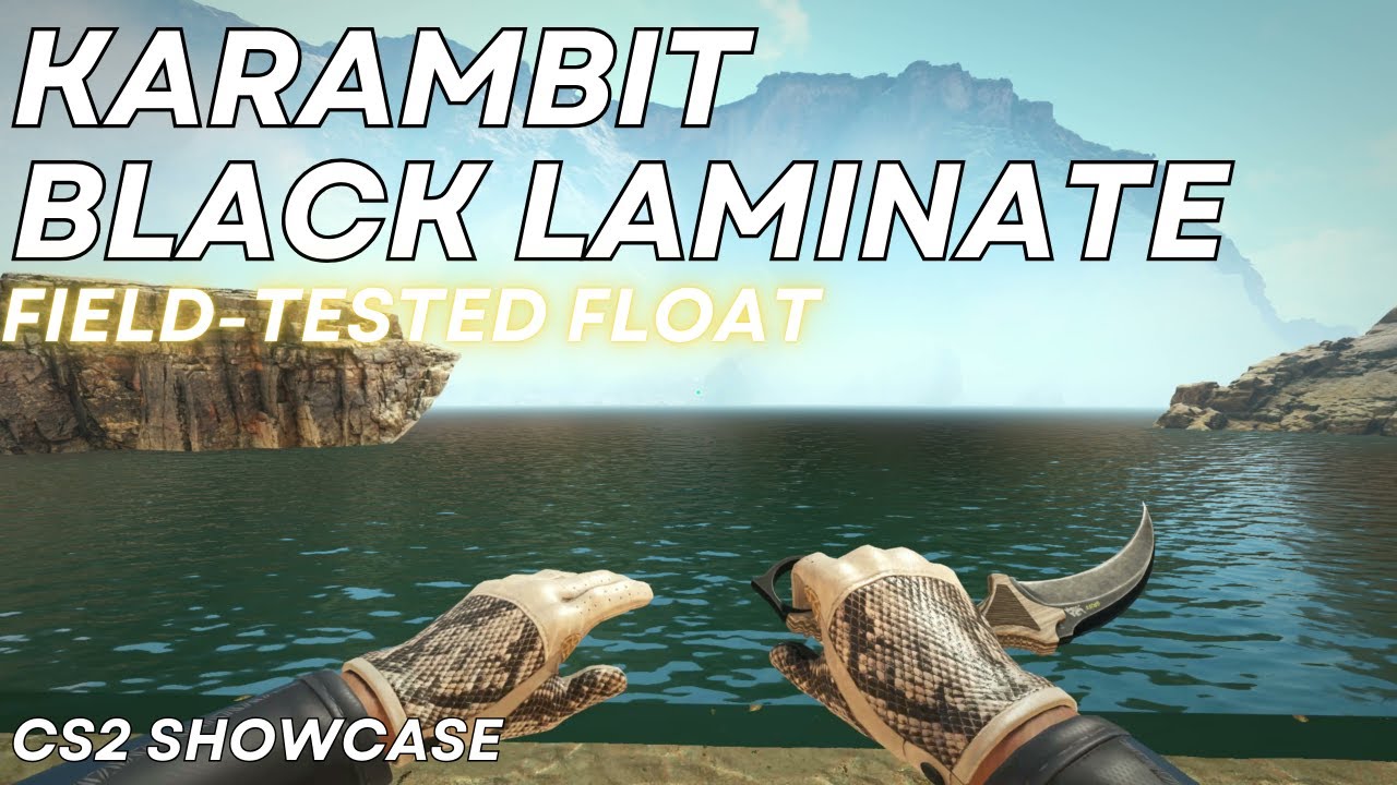 Karambit Black Laminate (Field-Tested) | CS2 Skin Showcase #1477 - YouTube