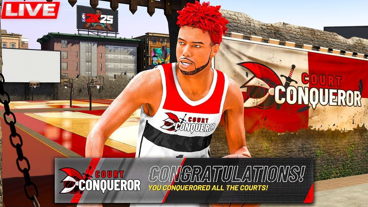 🔴PLAYING *NEW* COURT CONQUEROR EVENT🔴PARK TAKEOVER w/ BEST BUILD + BEST ...