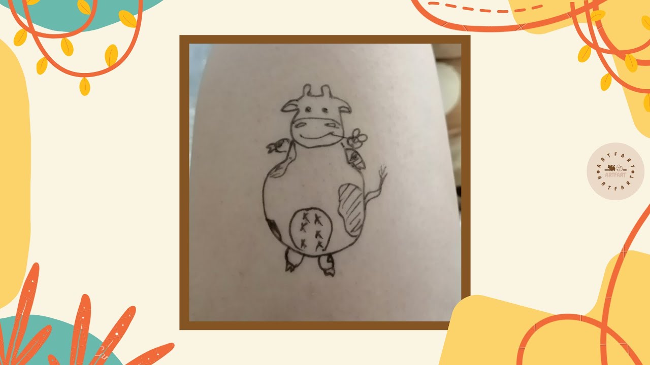 🎨 HOW TO DRAW A CUTE FAT COW | STEP BY STEP | DRAW CUTE THINGS | Art ...