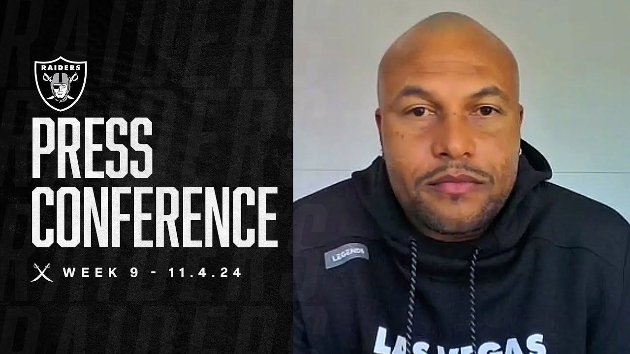 Coach Pierce on Coaching Changes, Bye Week | Raiders | NFL - YouTube