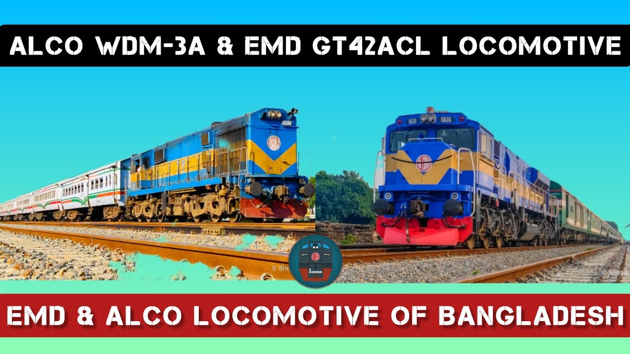 ALCO & EMD লোকোমোটিভে দুই ট্রেনের গতি | WDM-3A with Benapole Express ...