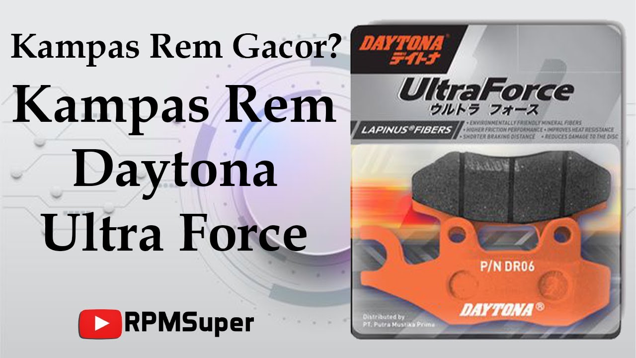 Kampas Rem Daytona Ultraforce Lapinus Fiber. Bagus Banget? - YouTube