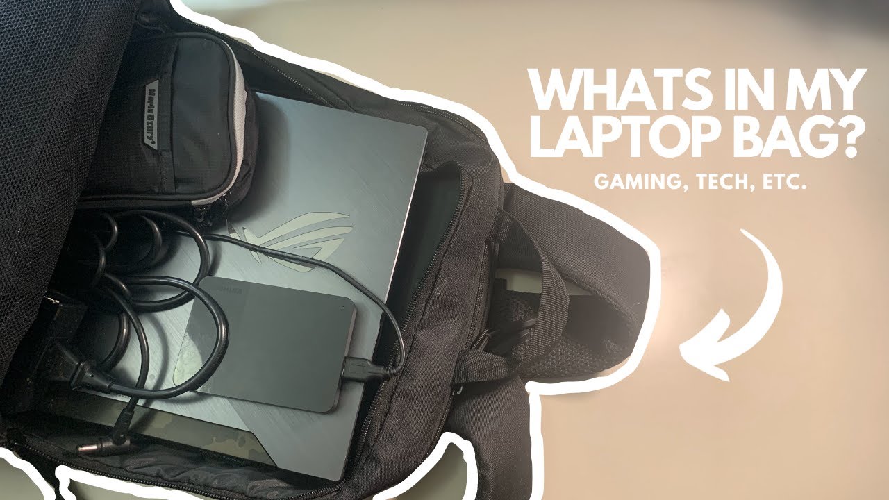 What's in my Gaming/Laptop Bag? - YouTube