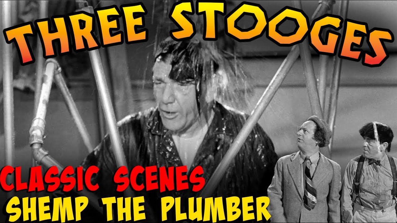The THREE STOOGES - Classic Scenes - SHEMP does Curly's Plumbing Gag ...