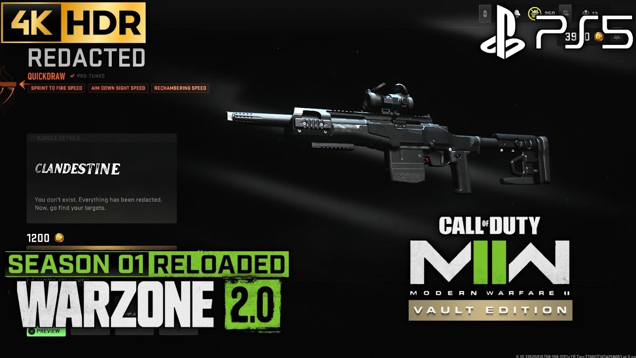 SA-B 50 Redacted MW2 Skin | MW2 Redacted Skin | Redacted Skin MW2 | COD ...