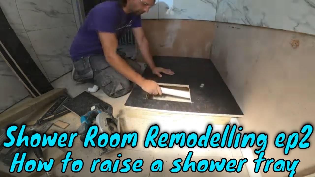Shower Room Remodelling ep2 shower tray frame - YouTube