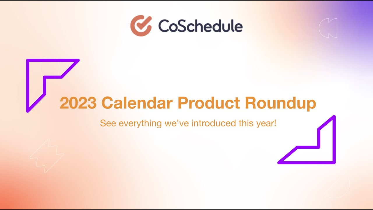 CoSchedule's 2023: A Year In Review - YouTube