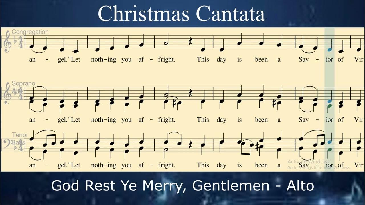 GOD REST YE MERRY, GENTLEMEN_Alto Guide (CHRISTMAS CANTATA) - YouTube