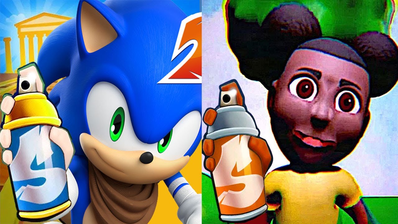 Sonic Boom Subway Surfers All Stars Mod vs Amanda The Adventurer Rush ...