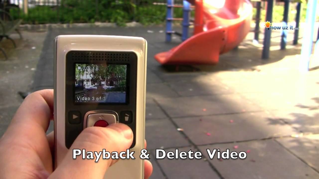 Flip Camcorder - Playback and Delete Video - YouTube