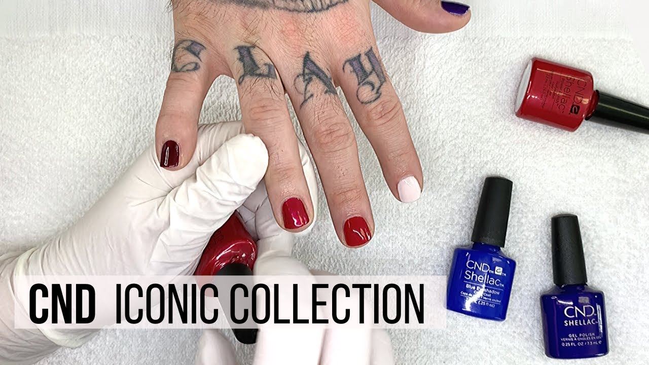 CND Shellac ICONIC Collection | Live SWATCH [NEW 2020] - YouTube