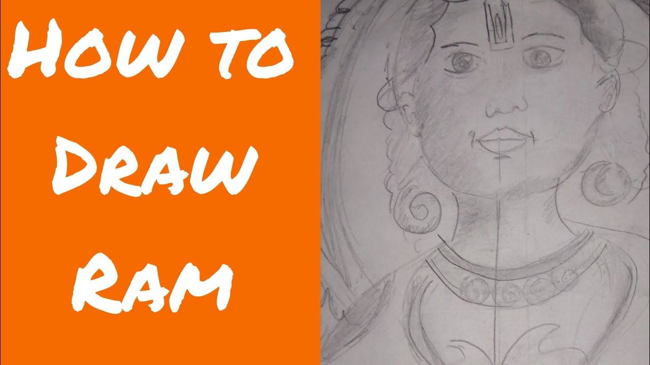 how to draw Ram lalla drawing step by step - YouTube