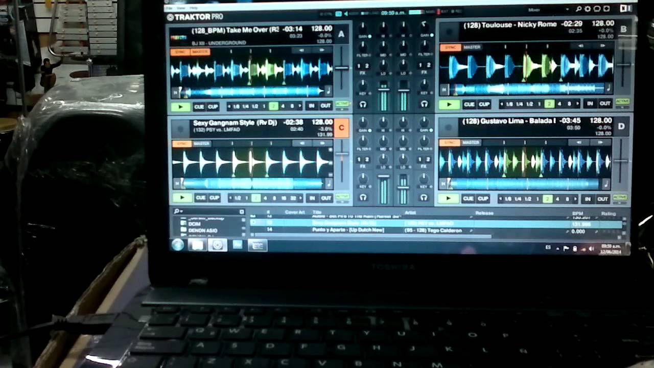 manejando la denon MC 6000 MK2 mapeo completo - YouTube