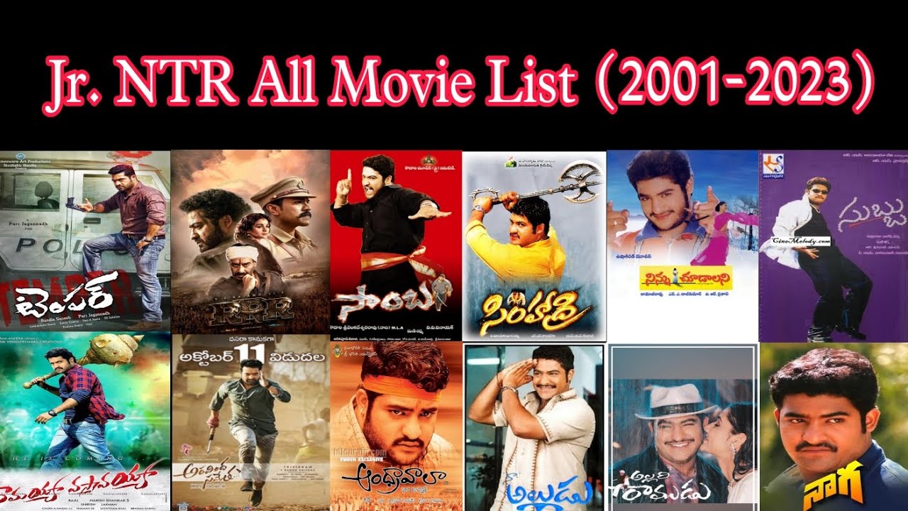 Jr.NTR Hits and Flops Movies List||Jr.NTR All Movie (2001-2023)||2023 ...