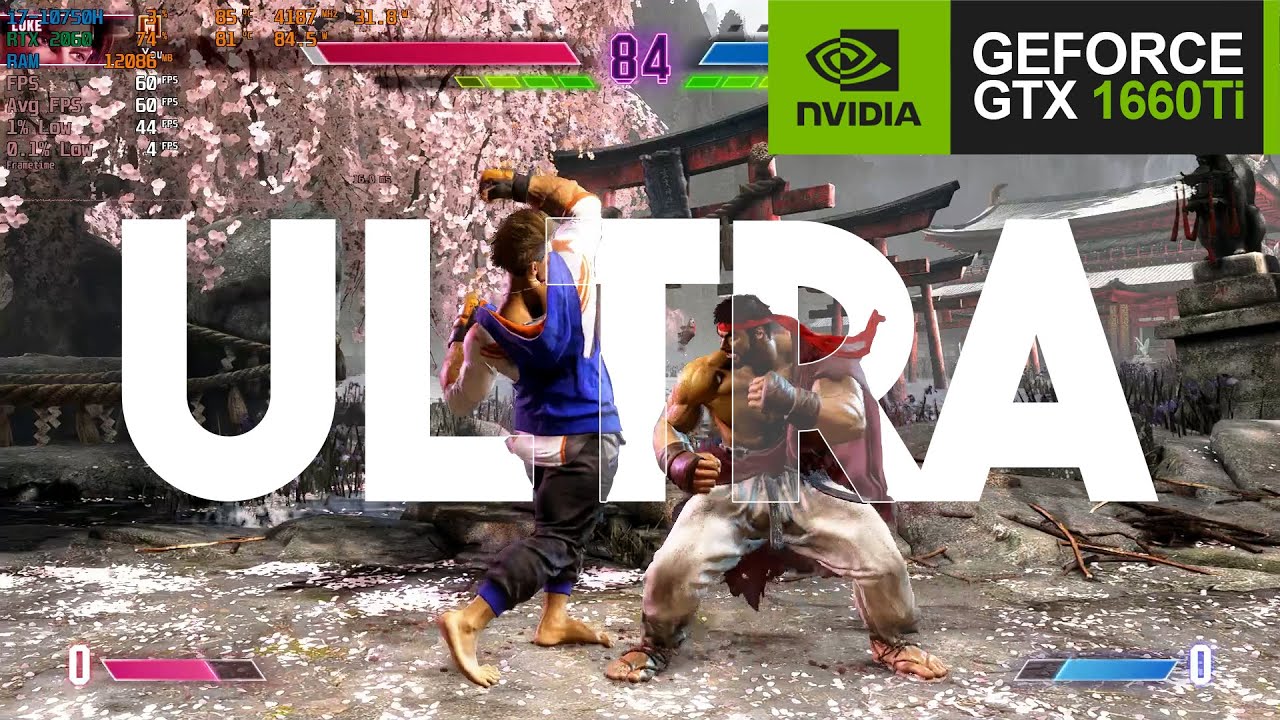 Street Fighter 6 : GTX 1660TI ULTRA GRAPHICS BENCHMARK - YouTube