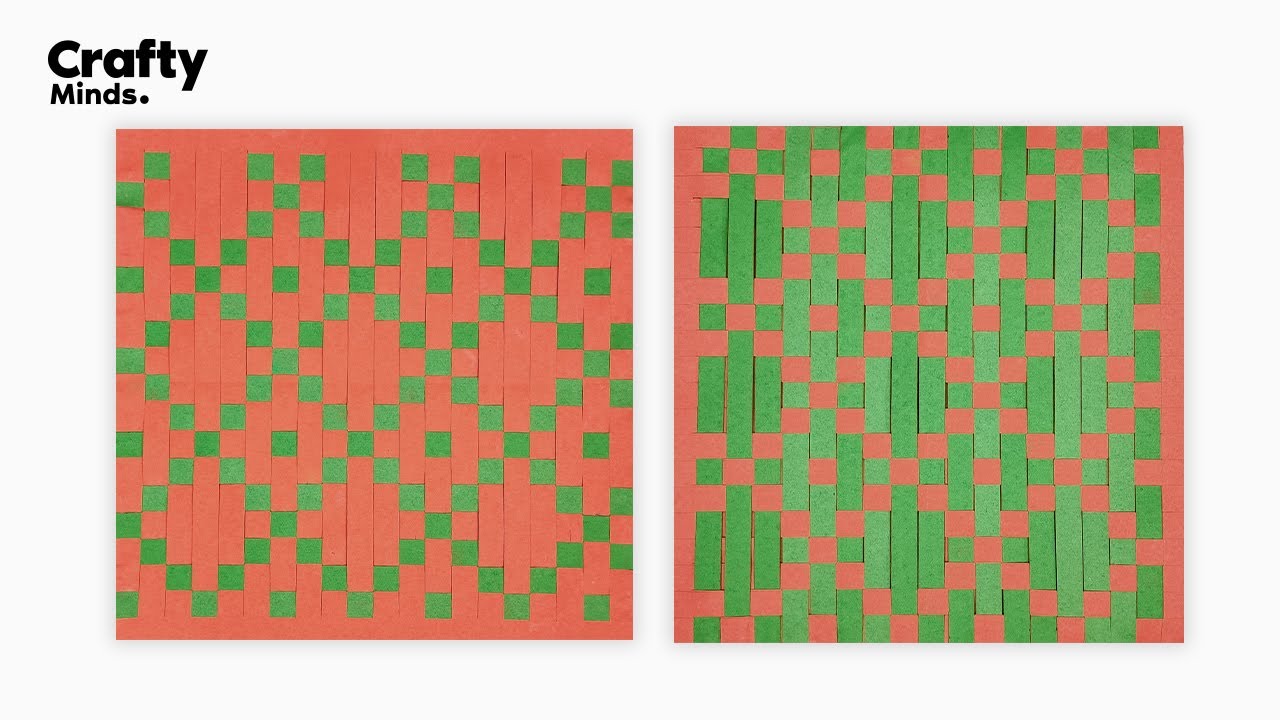 This Simple Paper Weaving Craft is So Simple | Easy Paper Mat DIY ...