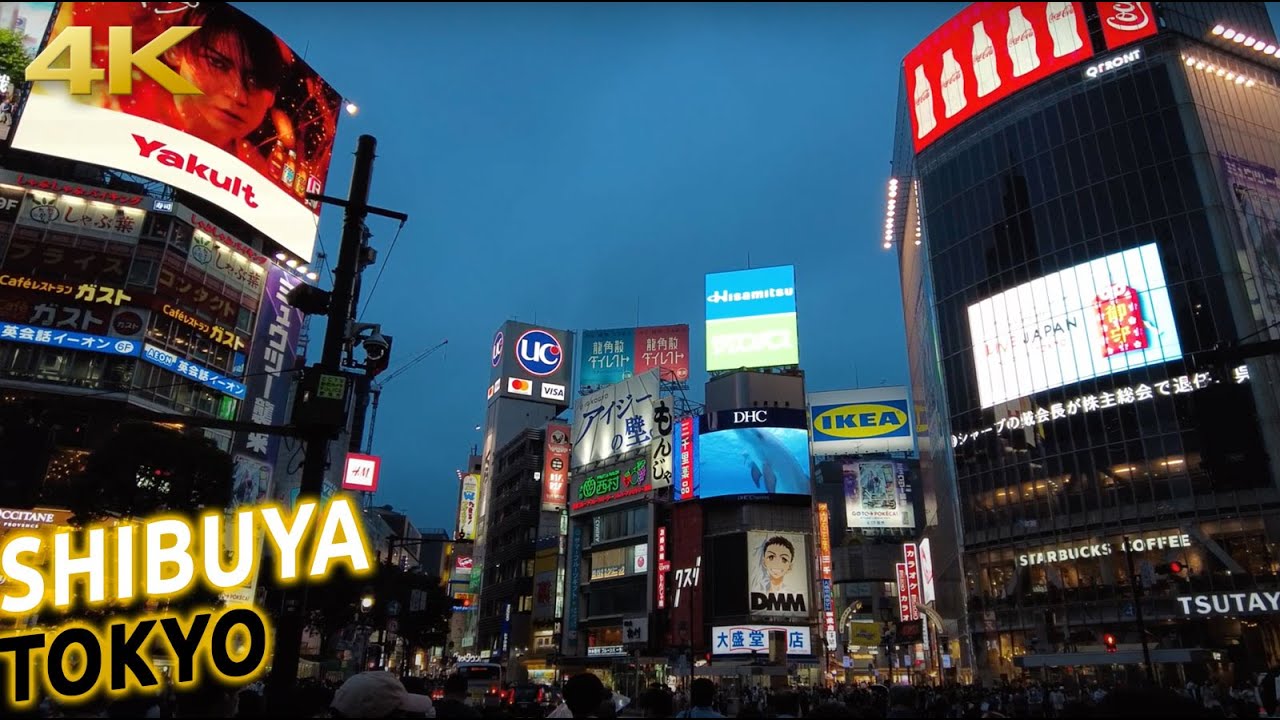 SHIBUYA Blue Hour walk in Tokyo Japan [4K] - YouTube