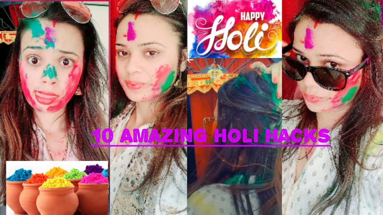 10 Amazing Tips and Tricks For HOLI|||HOLI Special||Beauty,Skin,and ...
