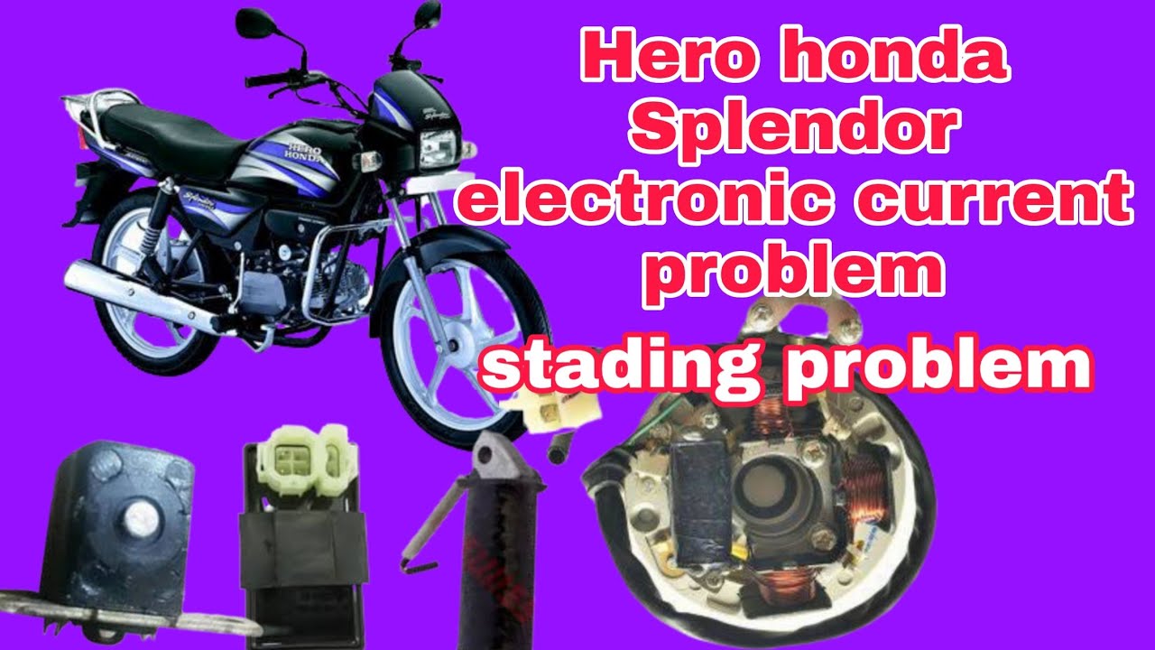 Hero honda Splendor old bike electronic current problem starting ...