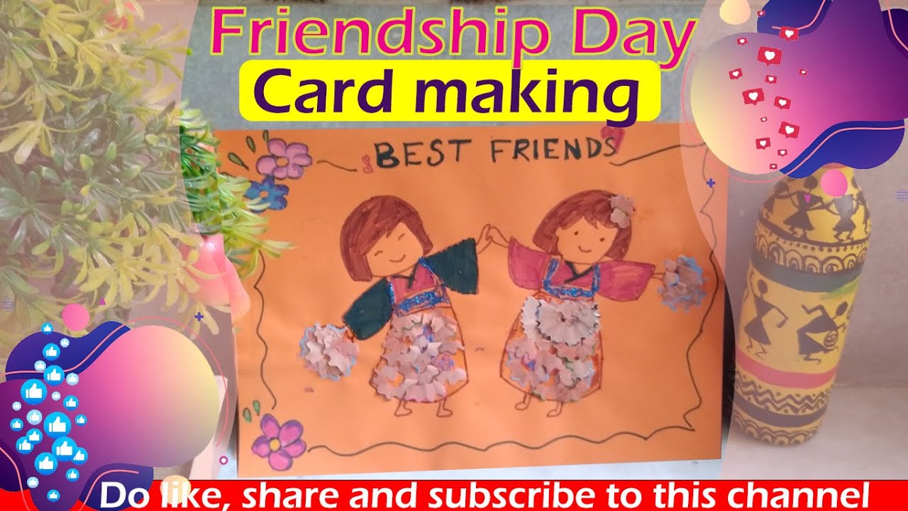 Easy friendship Day card for kids|| Happy friendship Day - YouTube