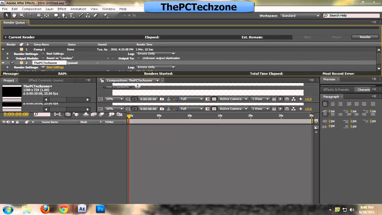 How To Render HD Videos in Adobe After Effects(720p Or 1080p) - YouTube