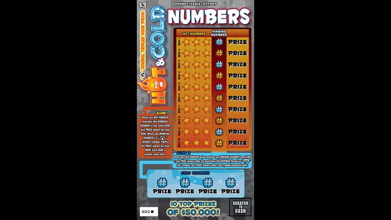 PA Lottery - $3 Hot & Cold Numbers - NEW TICKET - 06/24/20 - YouTube