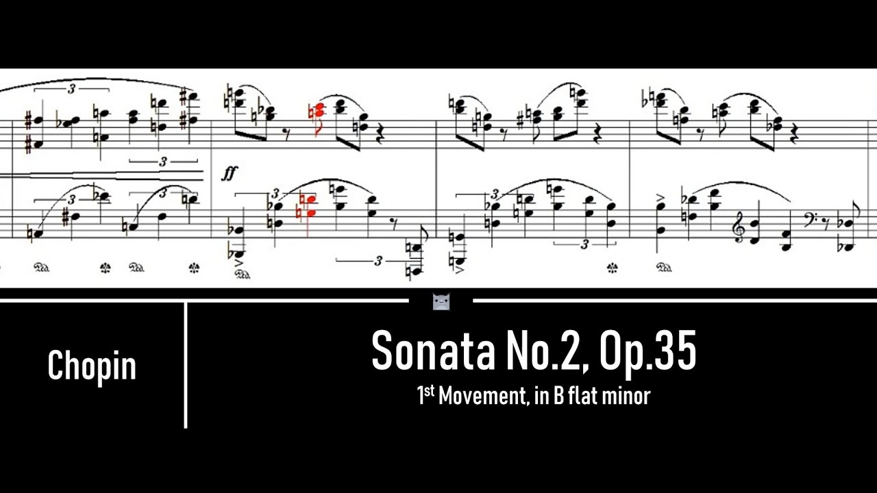 쇼팽 - 소나타 2번 1악장 (Chopin Sonata No.2 1st Movement) - YouTube