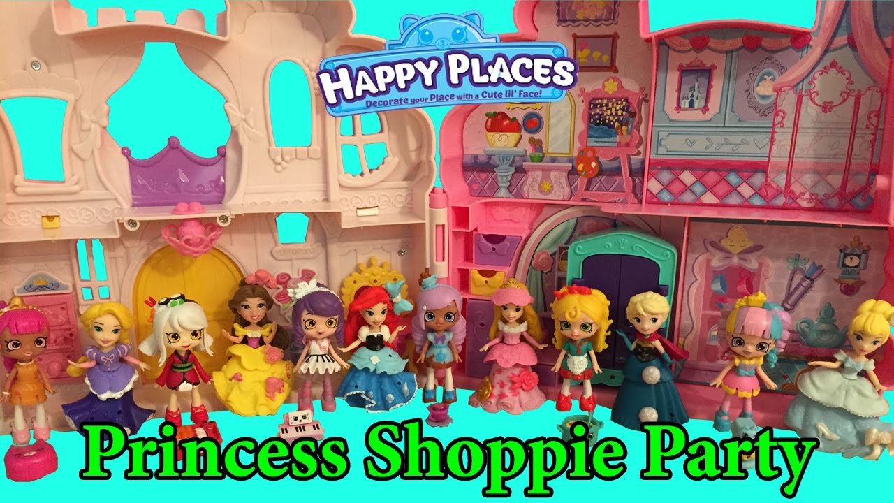 Princess Shoppie Party at Cinderella's Castle With Full Set Of 6 Happy ...