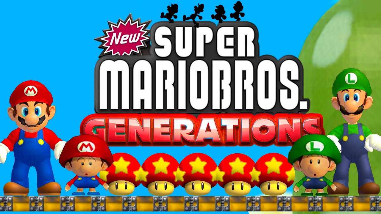 Newer Super Mario Bros: Generations - 4 Player Co-Op #10 - YouTube